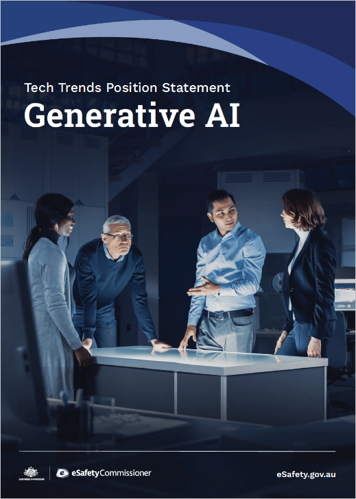 Generative AI – position statement | eSafety Commissioner